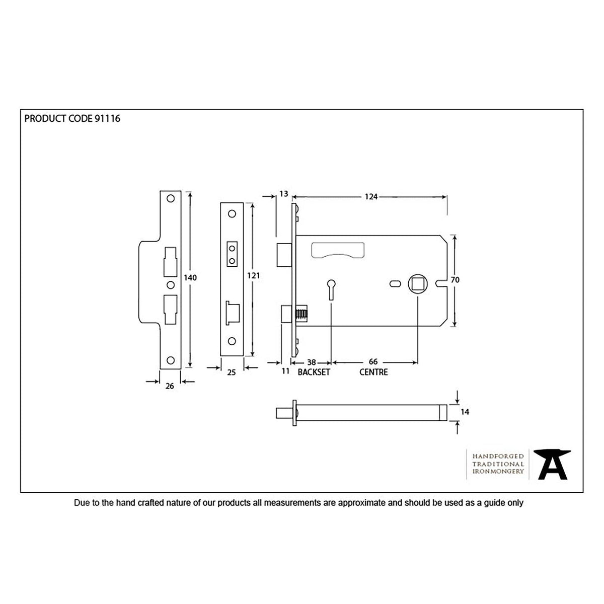 5" Horizontal 3 Lever Sash Lock – Courtyard Architectural Hardware