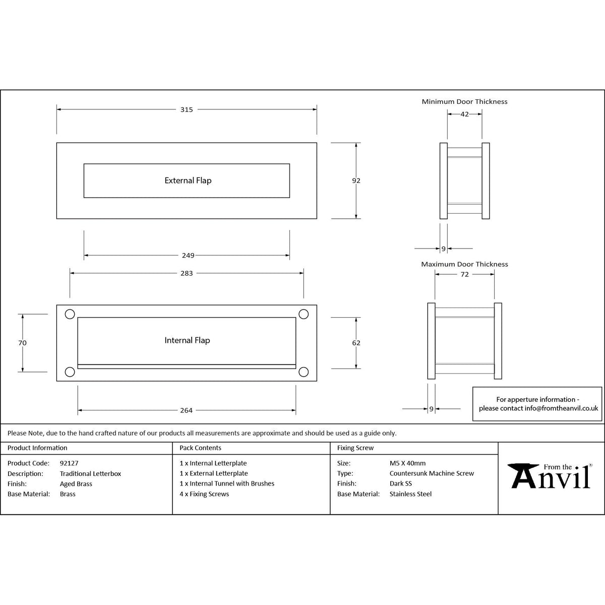 Traditional Letterbox – Courtyard Architectural Hardware
