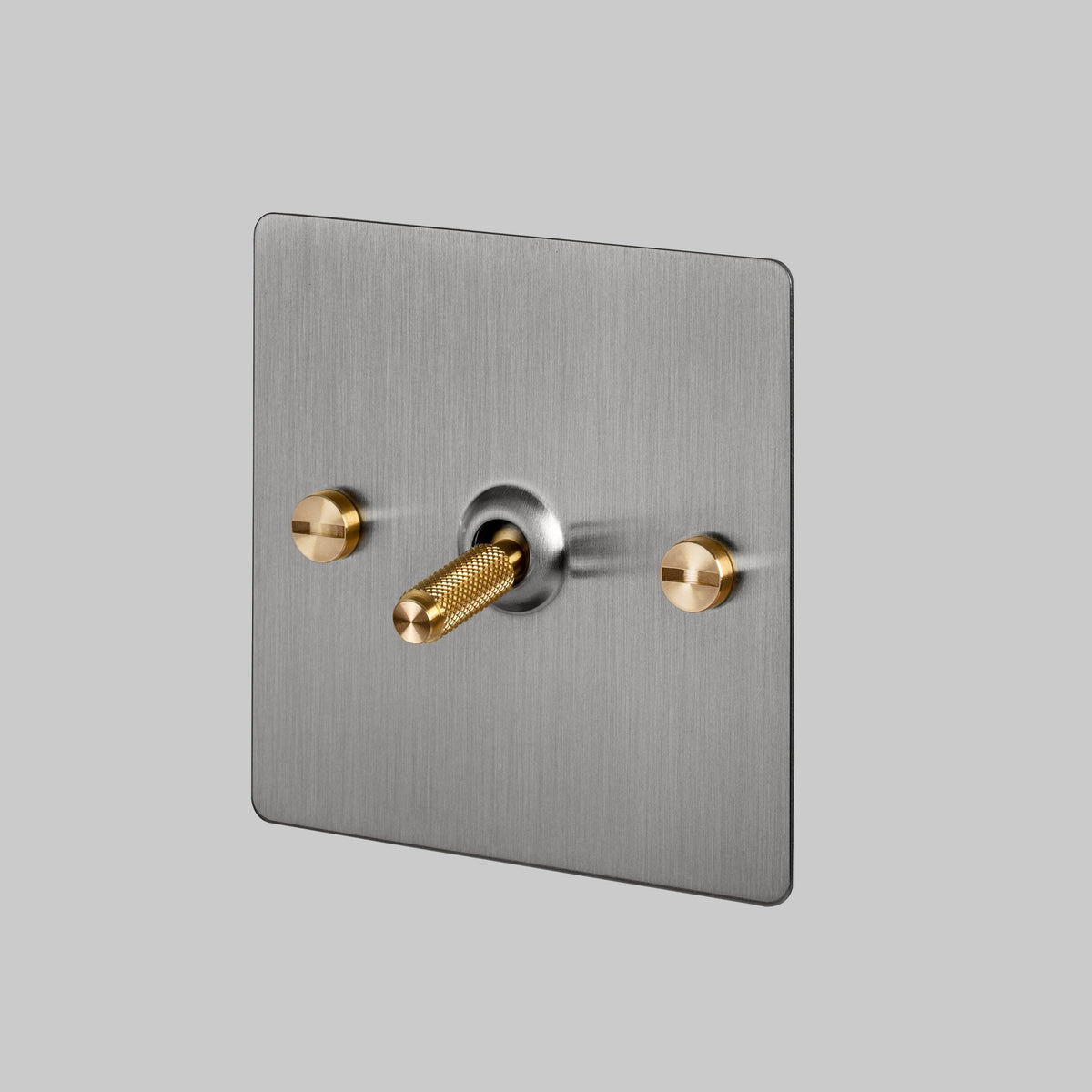 1G INTERMEDIATE TOGGLE SWITCH / STEEL / BRASS – Courtyard Architectural ...