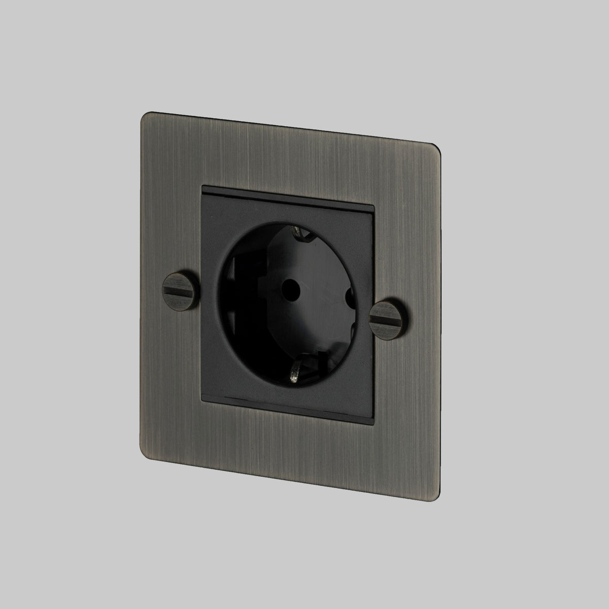 1G EURO SOCKET / SMOKED BRONZE – Courtyard Architectural Hardware