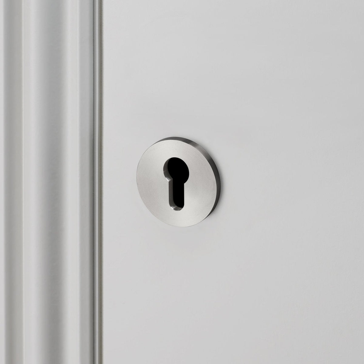 EURO CYLINDER KEY ESCUTCHEON / STEEL – Courtyard Architectural Hardware