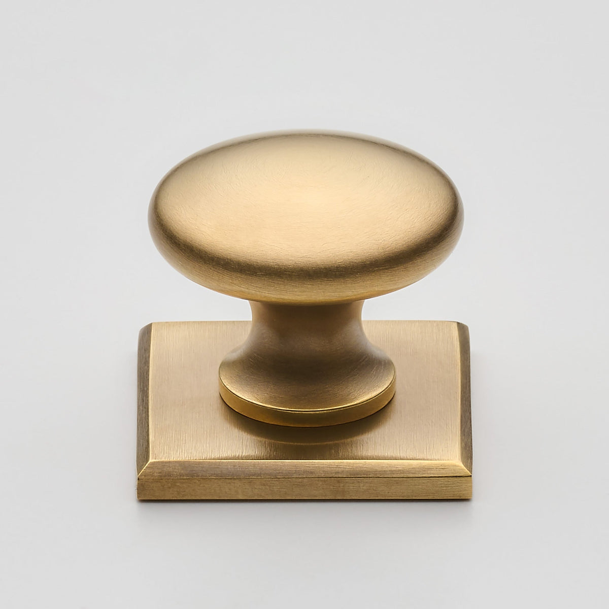 Jones Button Cabinet Knob on a Backplate – Courtyard Architectural Hardware