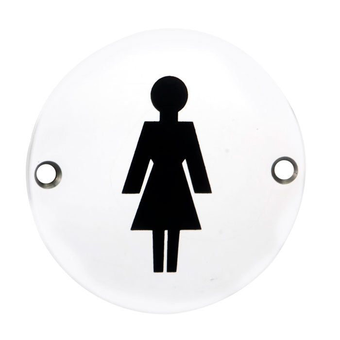 Signage Female Symbol – Courtyard Architectural Hardware
