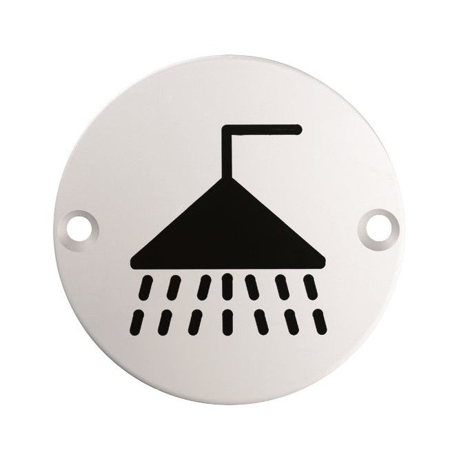 Signage Shower Symbol – Courtyard Architectural Hardware